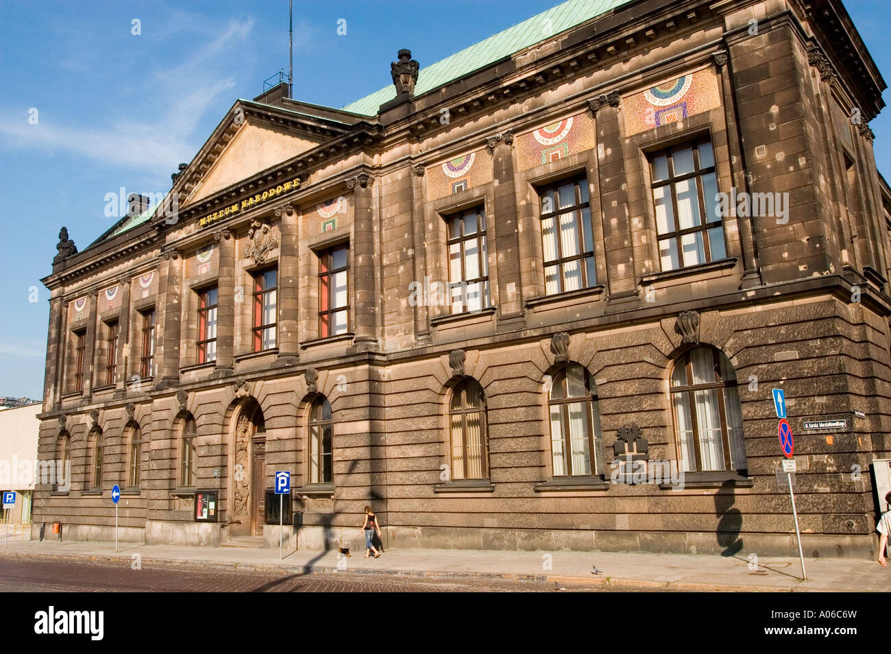 National Museum heritage building on Freedom Wolnosci Square in Poznan ...