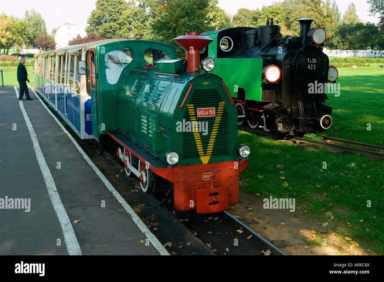 Malta Toy Train connecting city centre and zoological garden in Poznan ...