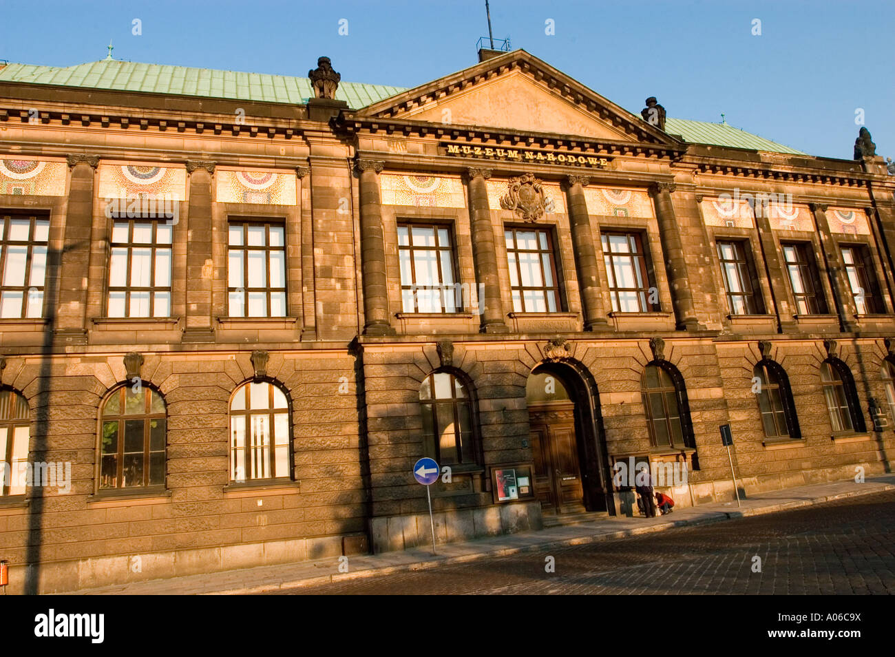 National Museum heritage building on Freedom Wolnosci Square in Poznan ...