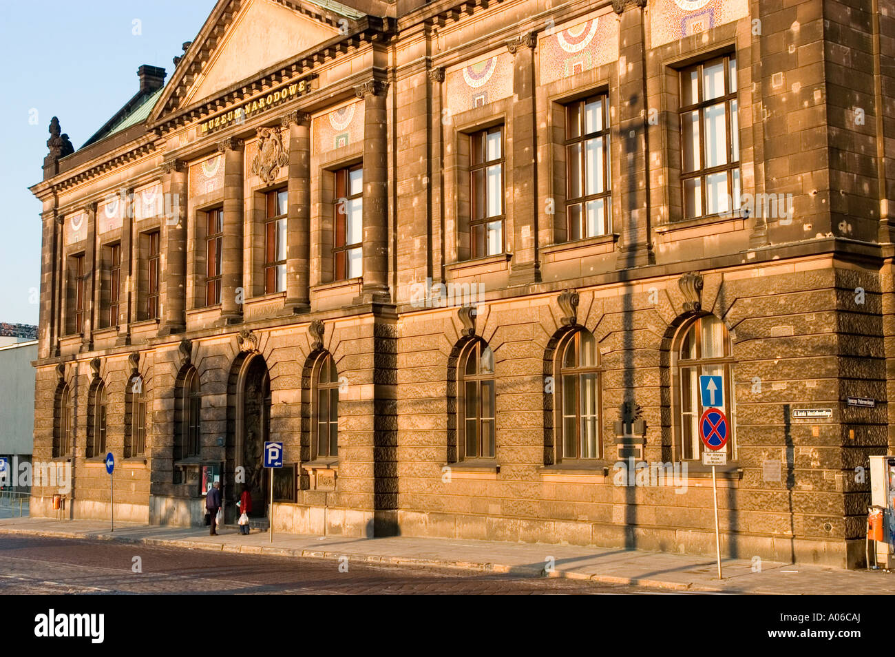 National Museum heritage building on Freedom Wolnosci Square in Poznan ...
