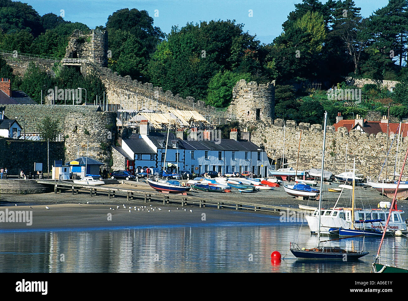 Harbour view showing medieval hi-res stock photography and images - Alamy