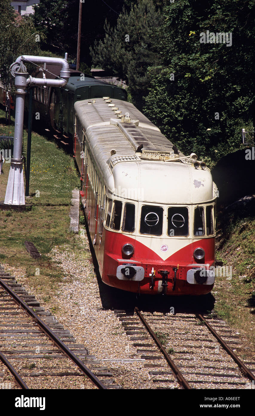 View of Eure Valley tourist train at Pacy Stock Photo - Alamy