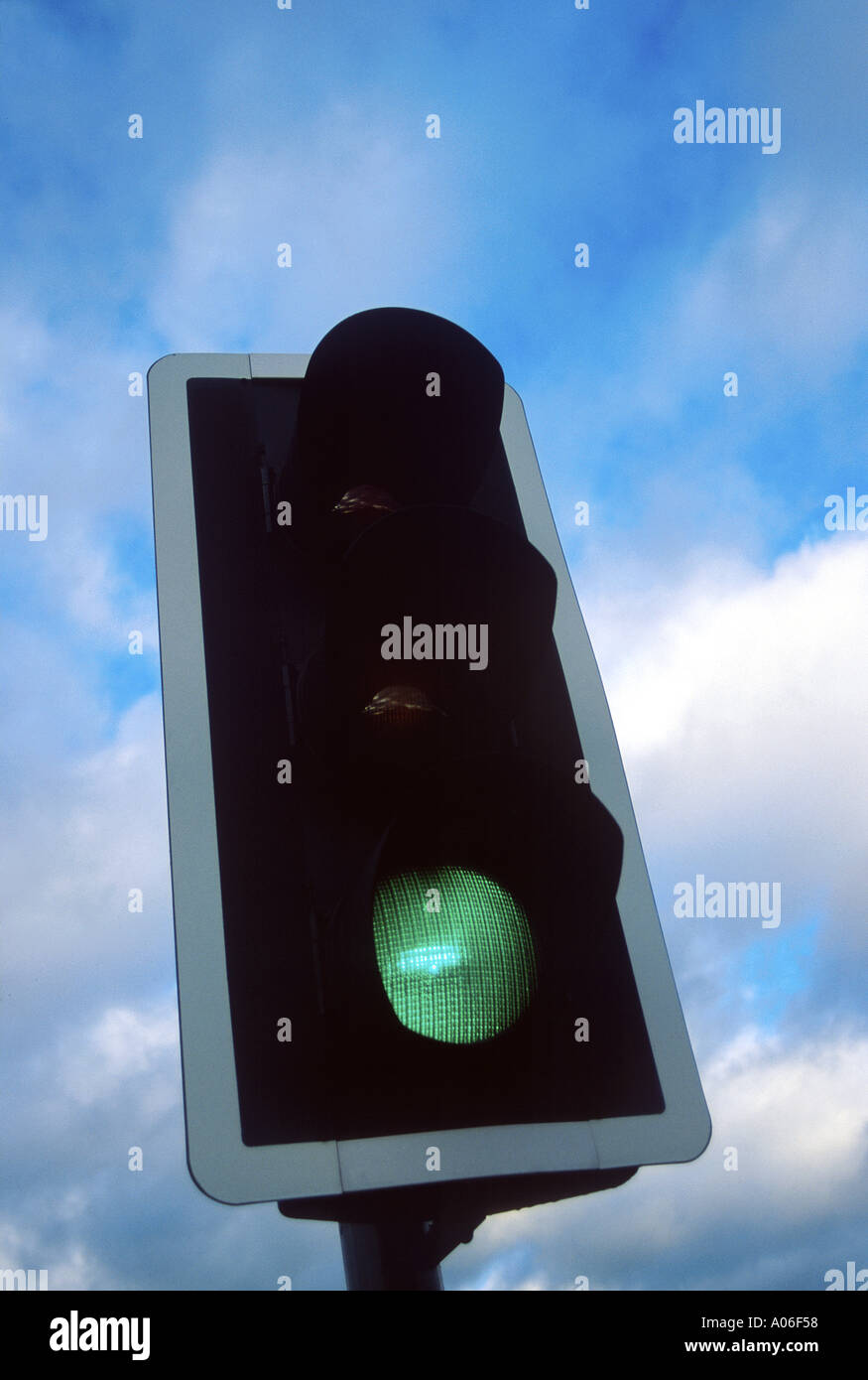Green Traffic Light Stock Photo - Alamy