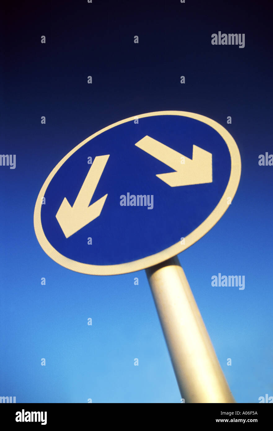 Either way Traffic sign Stock Photo - Alamy