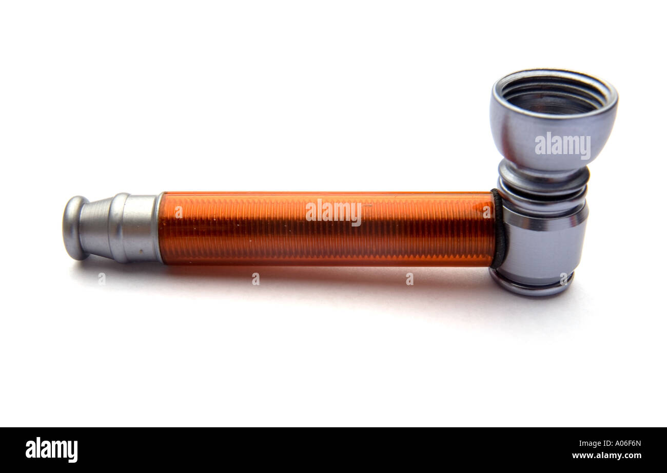 Crack or dope pipe isolated on a white studio background Stock Photo ...