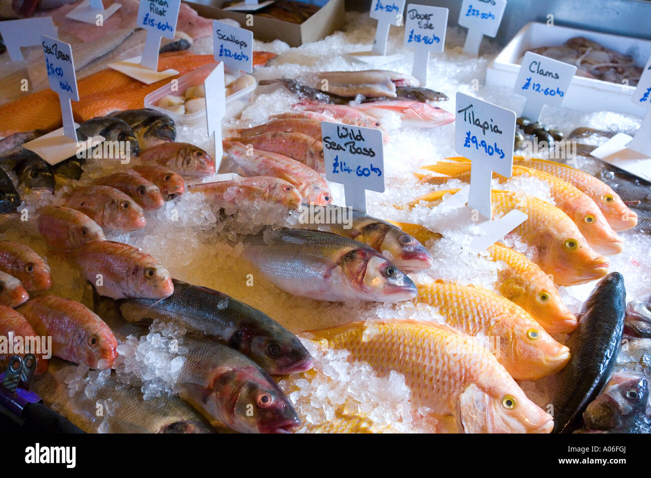 Fishmongers display hi-res stock photography and images - Alamy