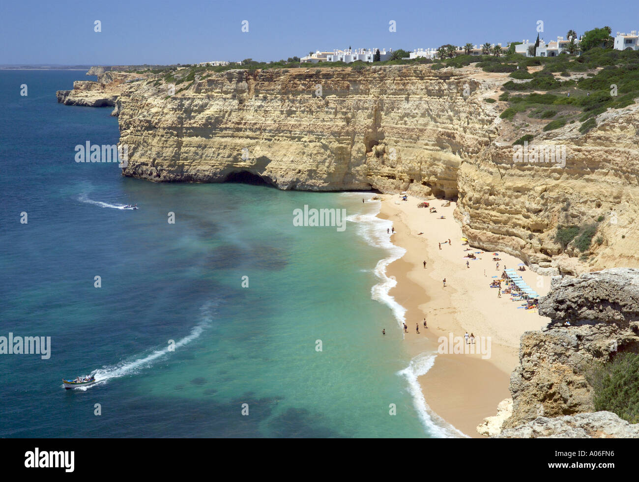 The Algarve, Carvoeiro, Praia de Centianes ( Vale de Centianes Stock ...
