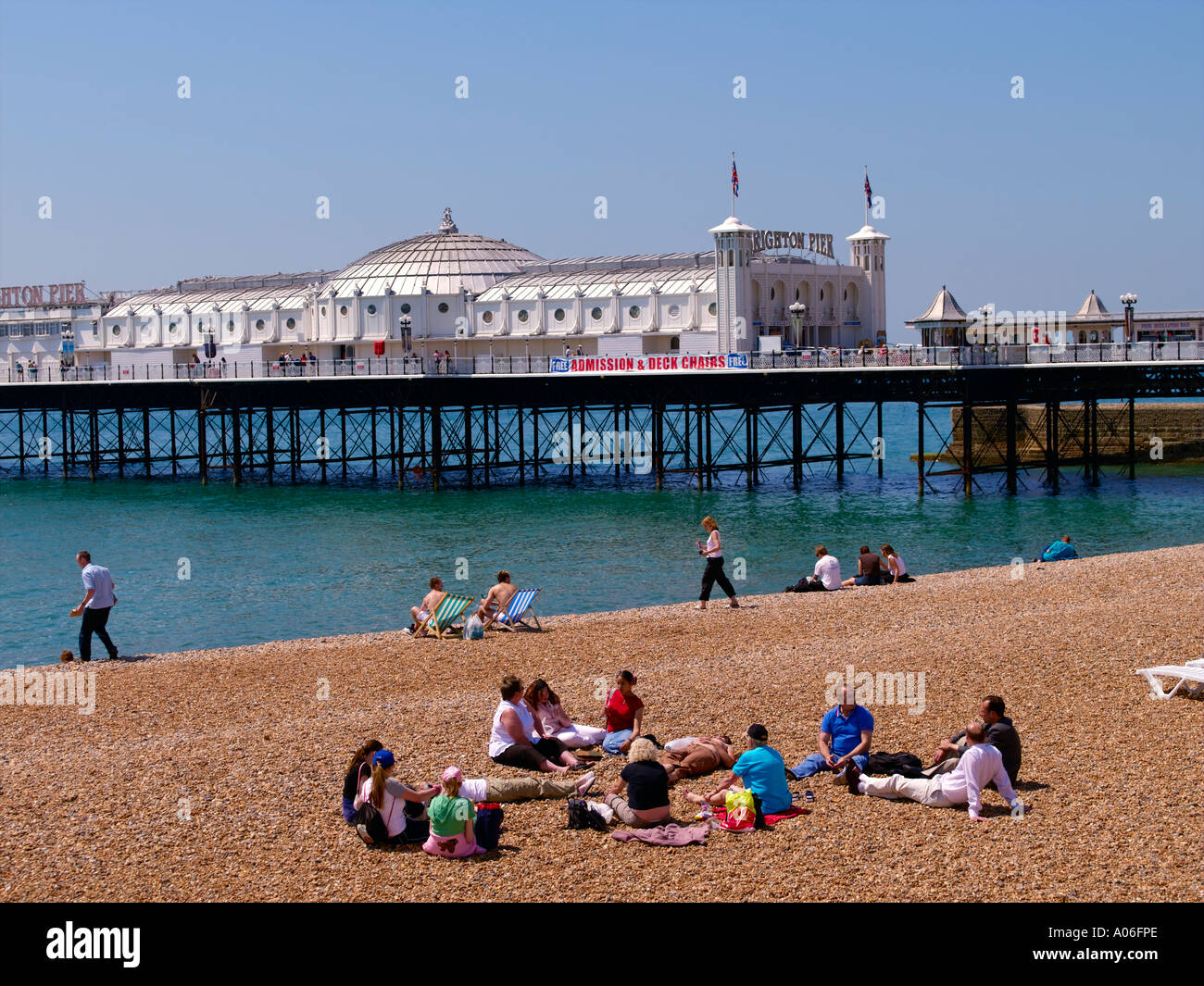 Brighton Beach & Pier Stock Photo - Alamy