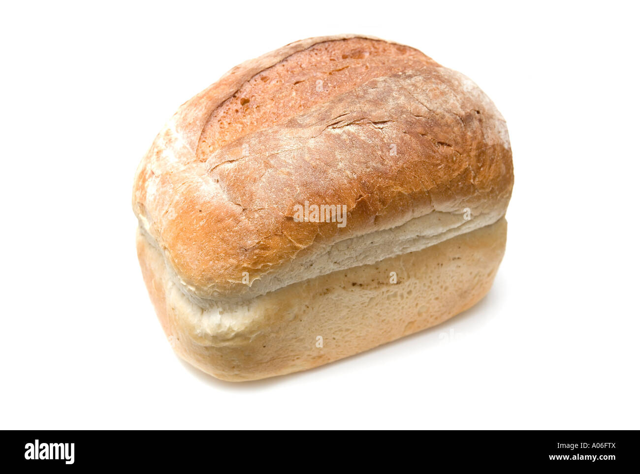 Loaf of white bread isolated on white studio background Stock Photo - Alamy