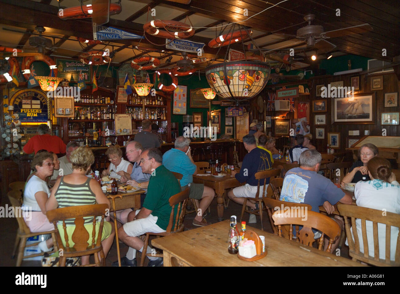Pussers Pub Road Town Tortola British Virgin Islands Caribbean Stock ...