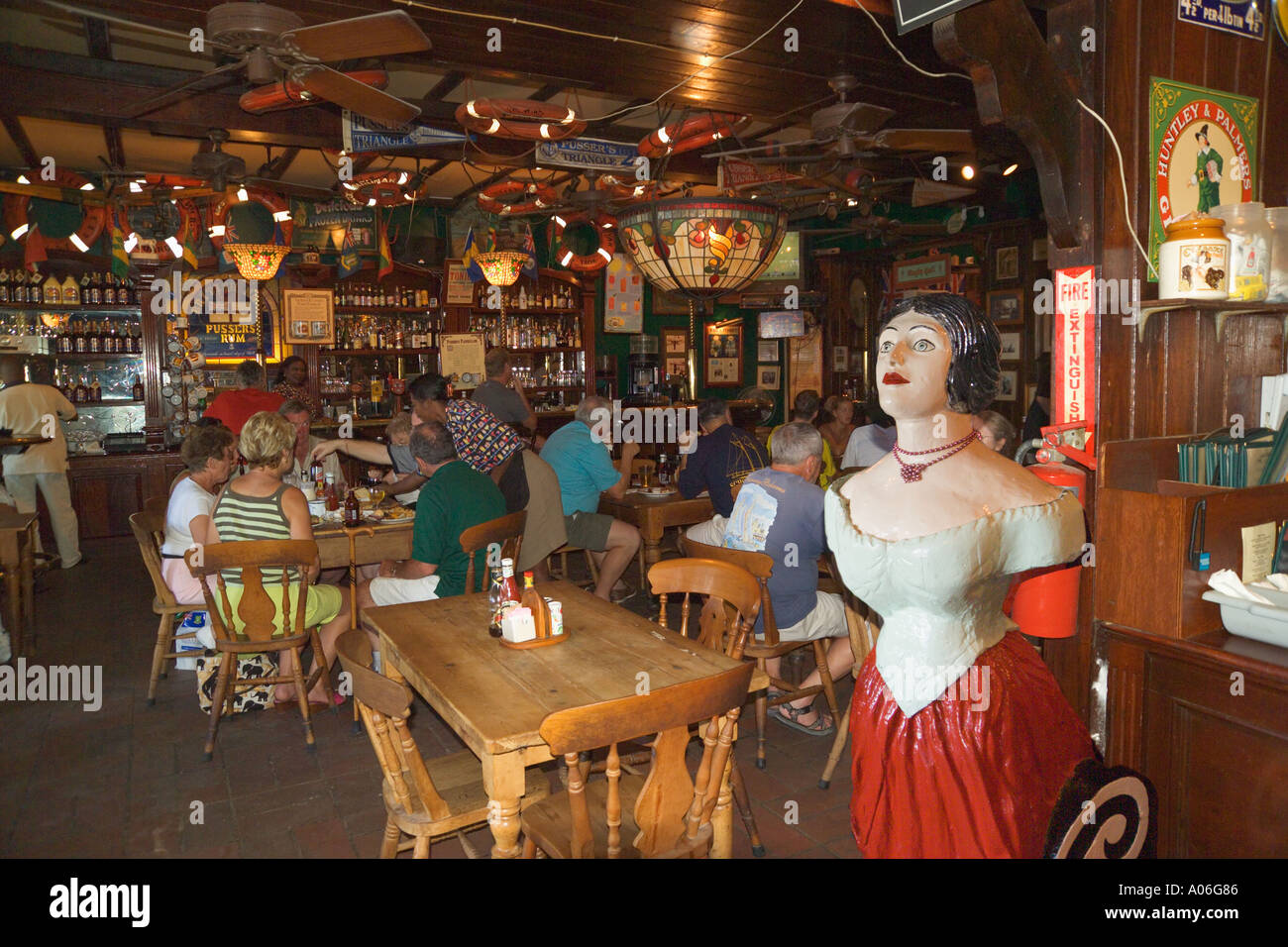 Pussers Pub Road Town Tortola British Virgin Islands Caribbean Stock ...