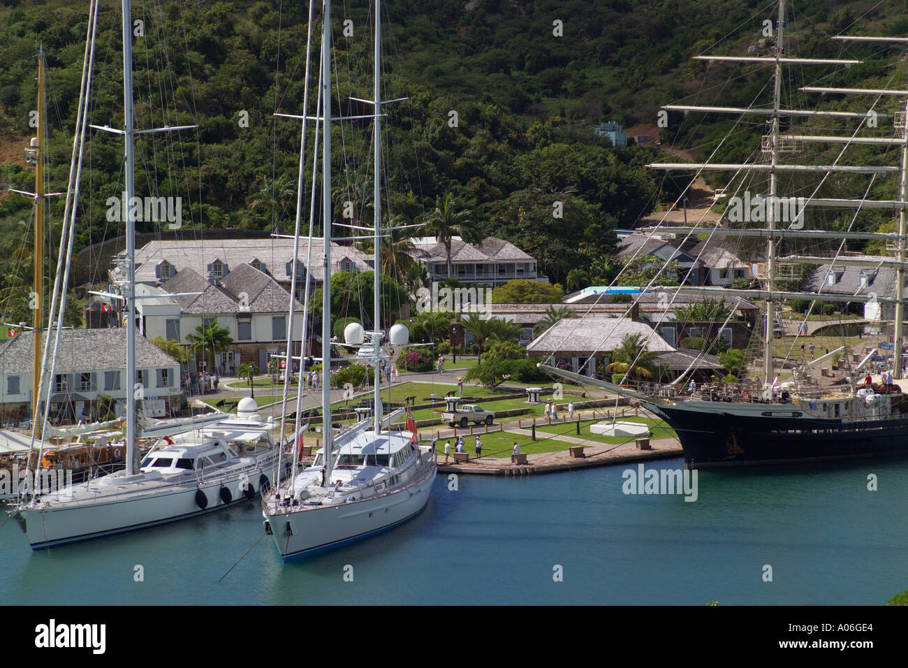 English harbor with nelsons dockyard hi-res stock photography and ...