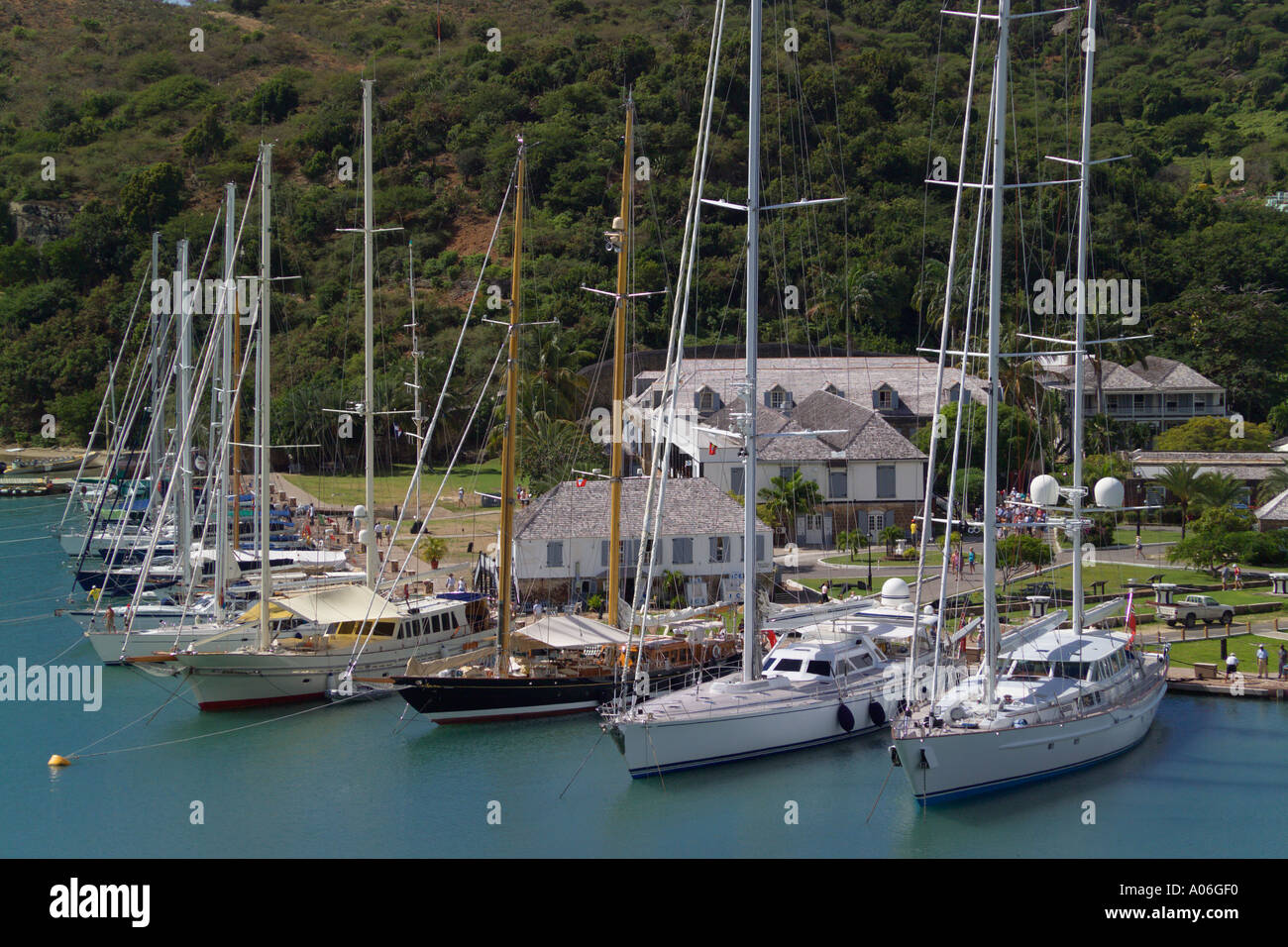 Nelsons Dockyard Antigua Caribbean Stock Photo - Alamy