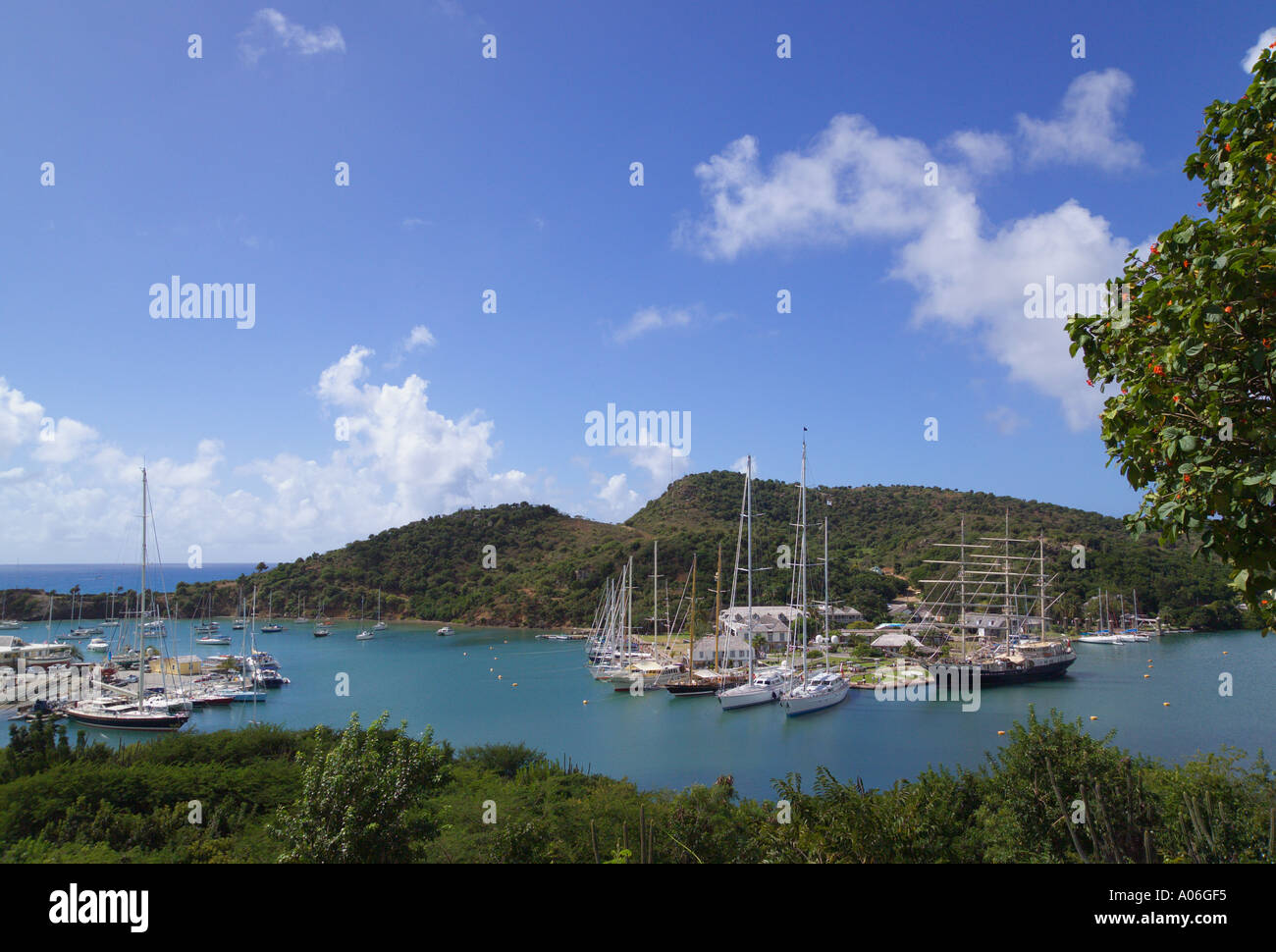 Nelsons Dockyard Antigua Caribbean Stock Photo - Alamy