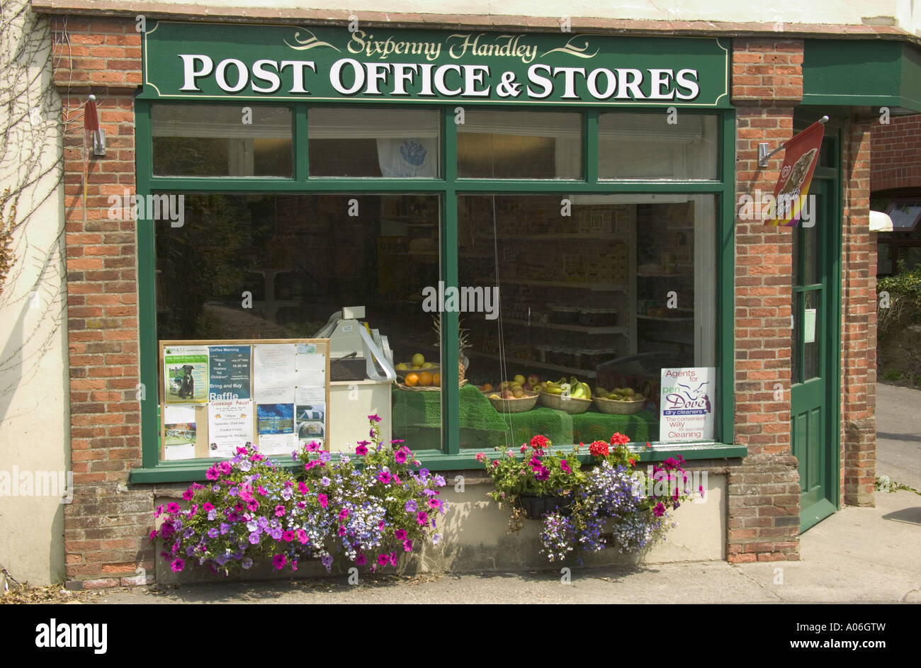 Local Post Office and Stores Stock Photo - Alamy