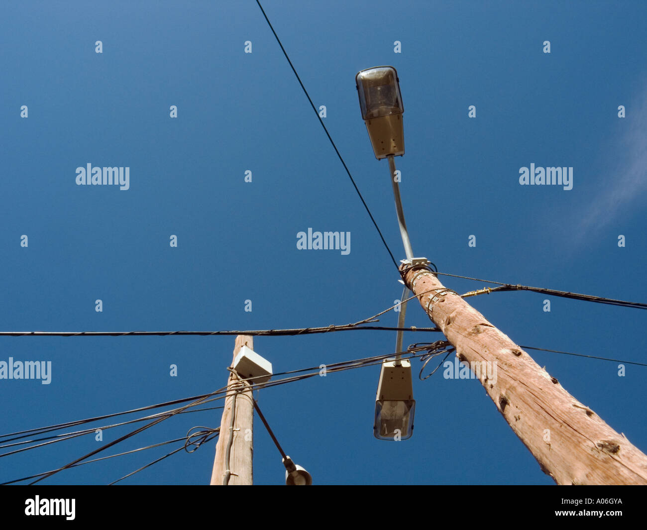 Telegraph pole looking up hi-res stock photography and images - Alamy