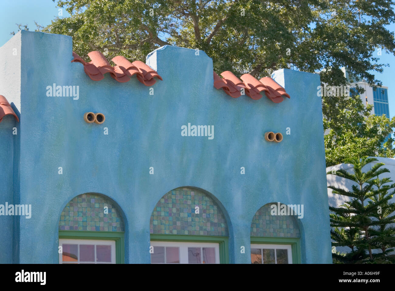 Historic Burns Square area Sarasota Florida Stock Photo - Alamy