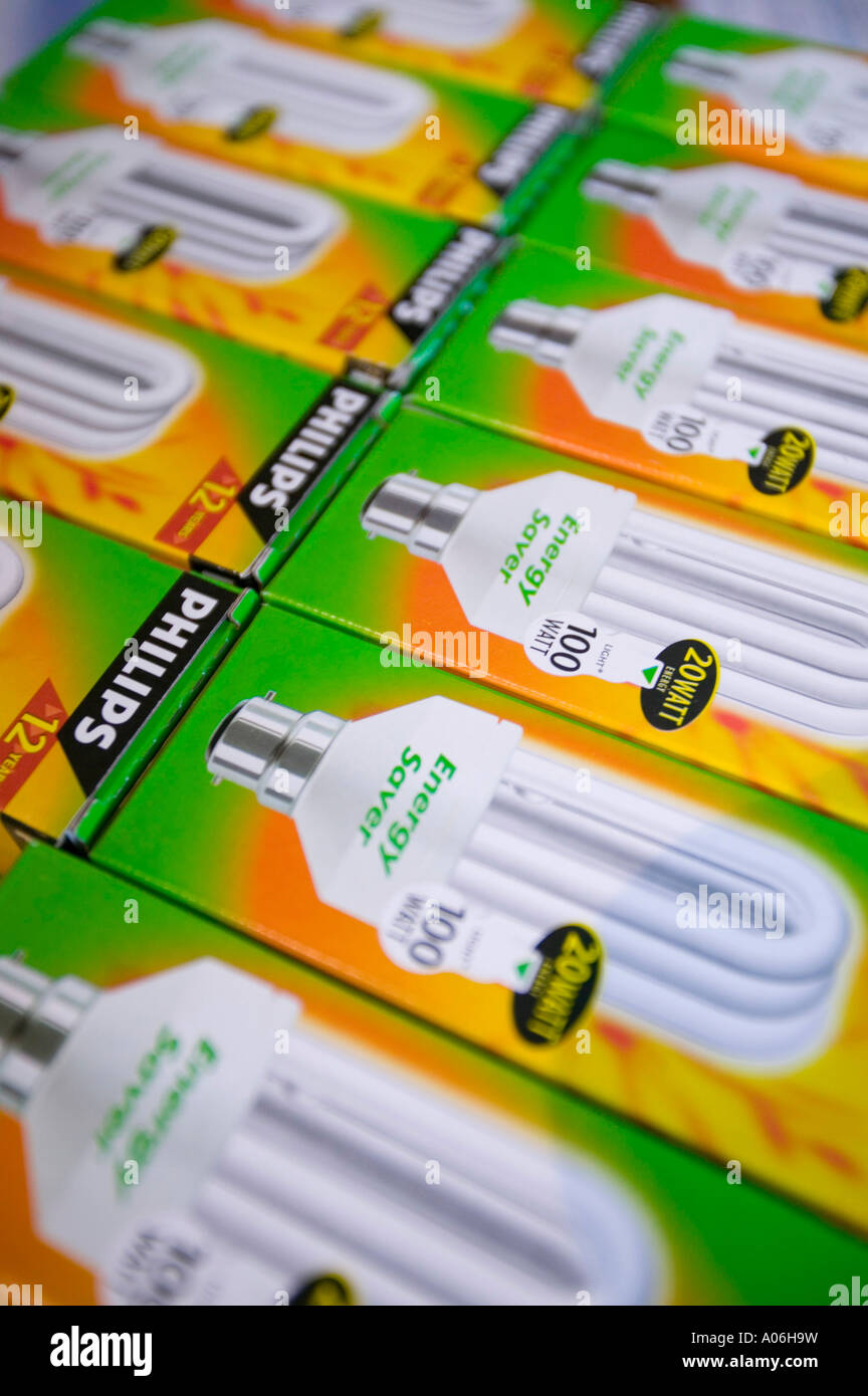 Energy efficient light bulbs Stock Photo - Alamy