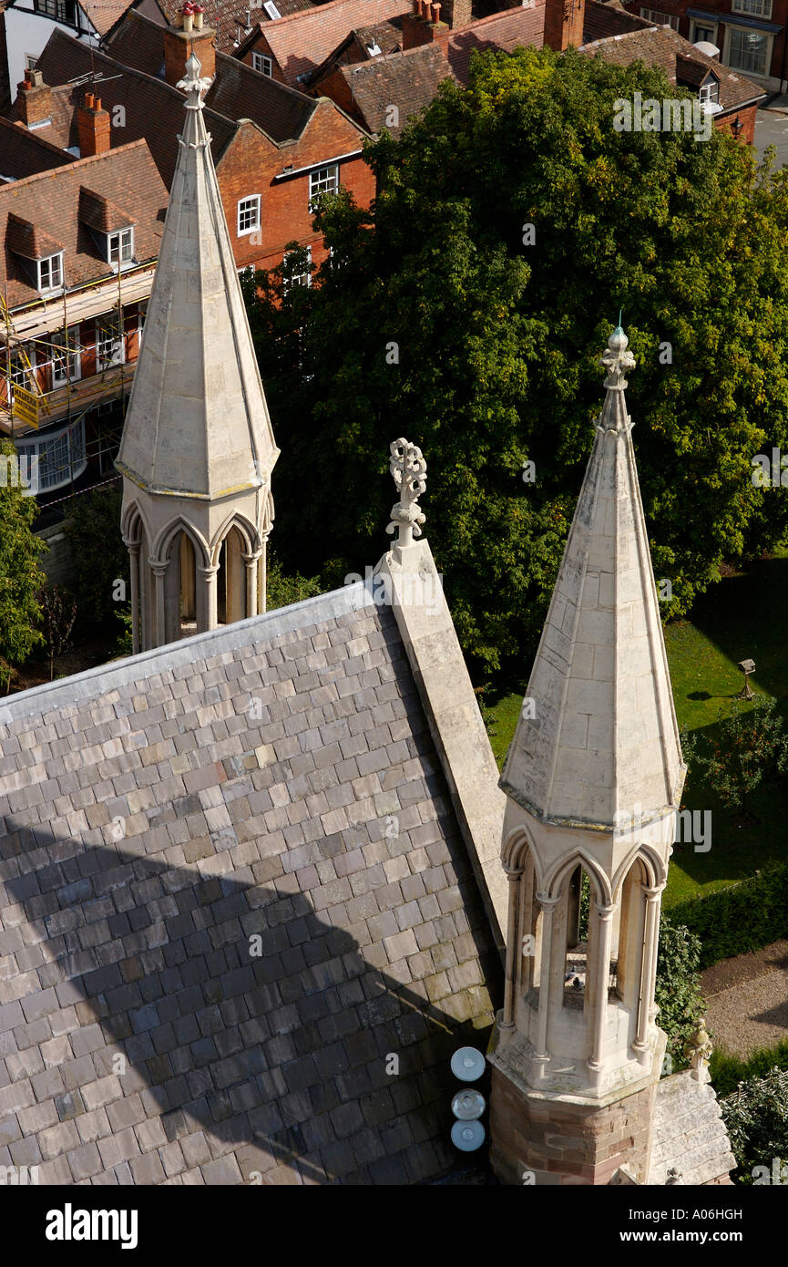 Worcester cathedral aerial hi-res stock photography and images - Alamy