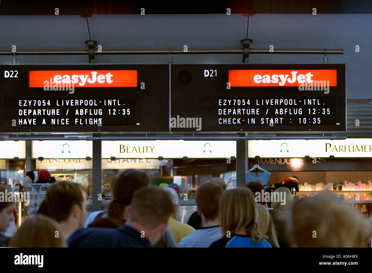 Easy Jet Checkin Stock Photo - Alamy
