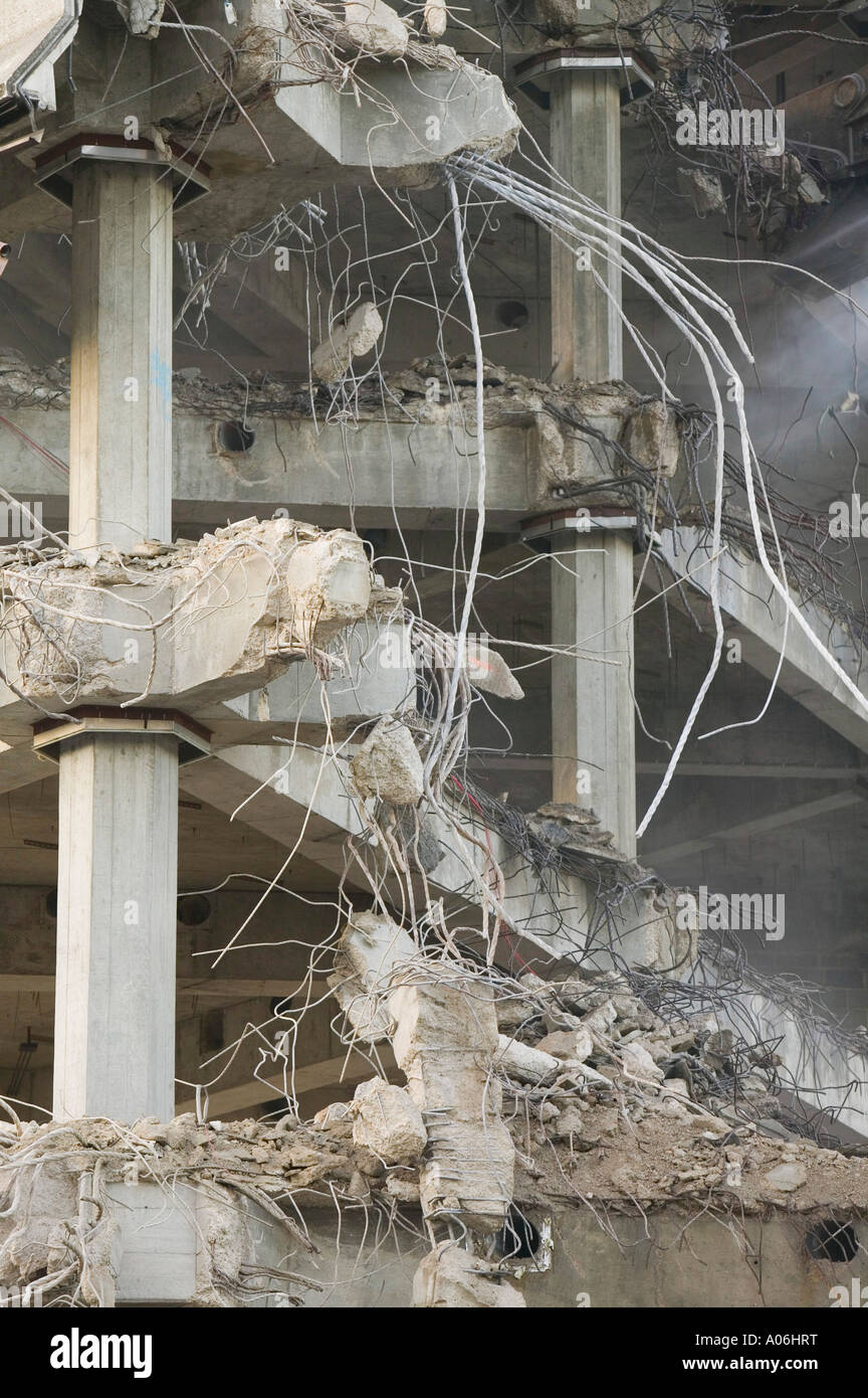 demolition work on 1960's buildings in central london, UK Stock Photo ...