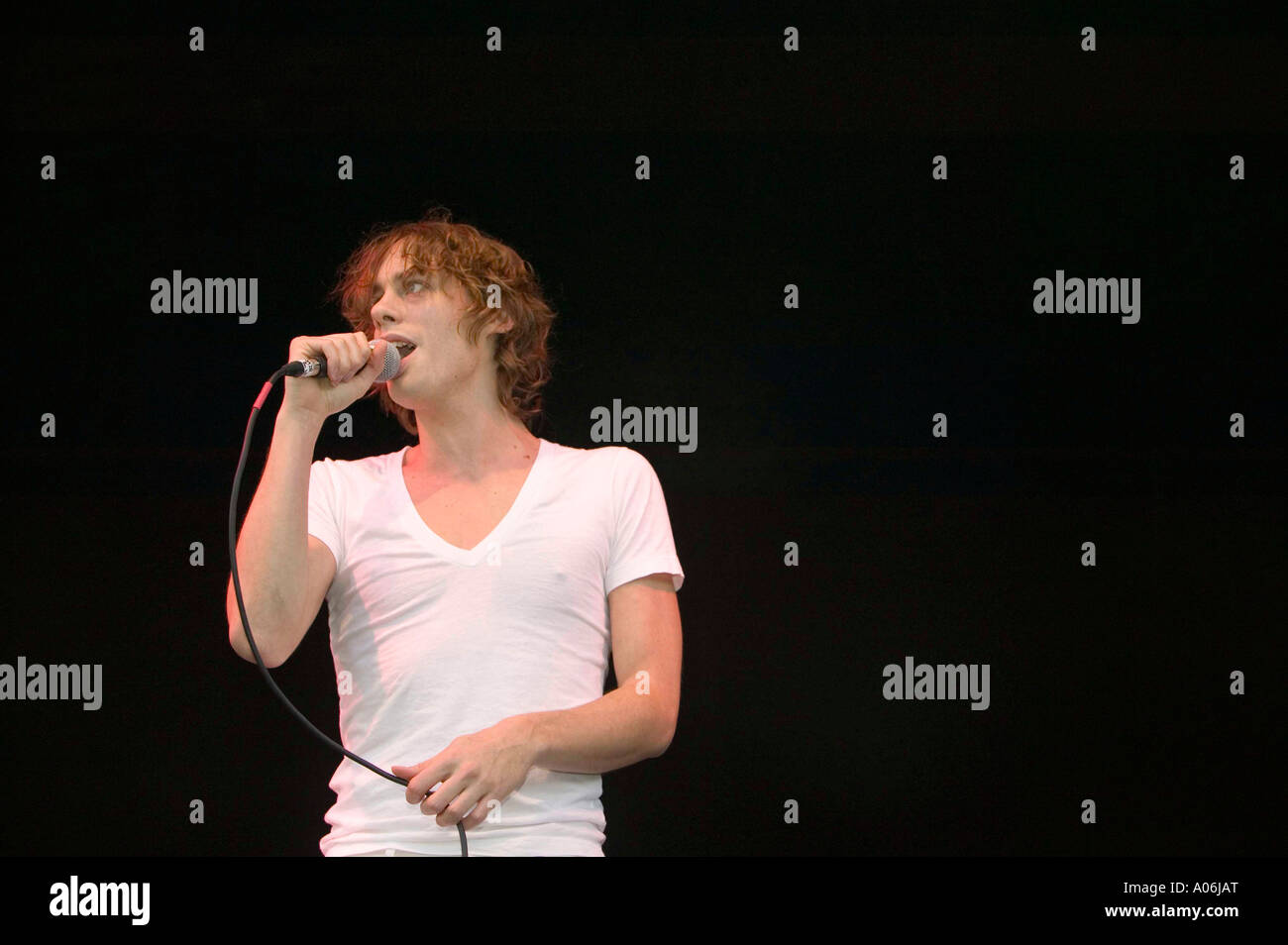 Johnny Borrell the lead singer of Razorlight performs at the I Count ...