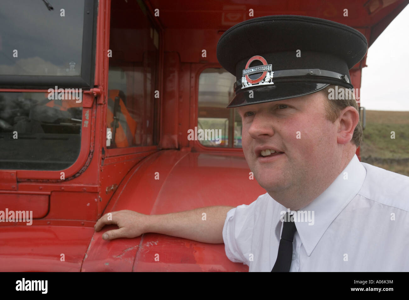 Driver of Routemaster London Bus Stock Photo - Alamy