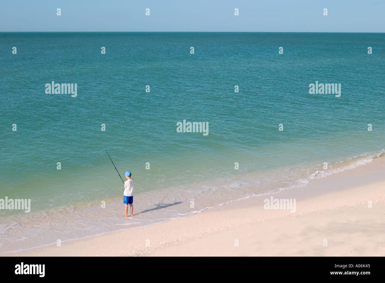 Fishing in Gulf of Mexico Siesta Key Florida Stock Photo - Alamy