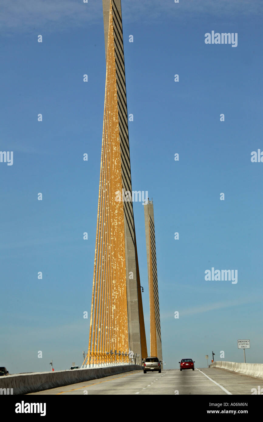 Sunshine Skyway Bridge Tampa Bay Florida USA Stock Photo - Alamy