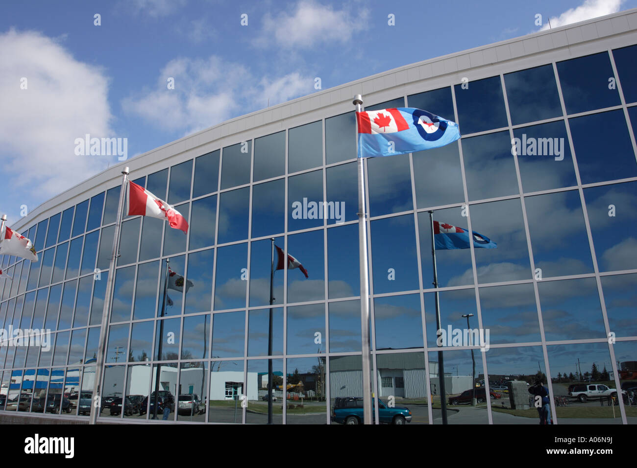 Bombardier Building at Bushnell Park in scenic Saskatchewan Canada ...
