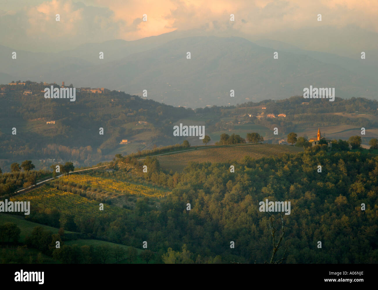 Tuscany and Umbria border Autumn Fall Stock Photo - Alamy