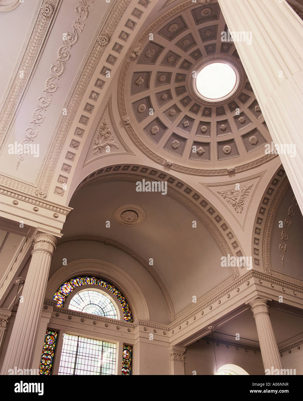 Dome Interior of St Stephen's Walbrook Church London Stock Photo - Alamy