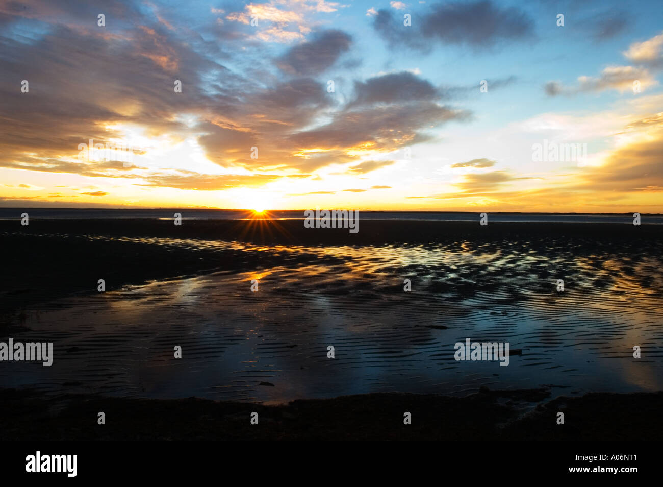 Colorful sky over ocean on hi-res stock photography and images - Alamy