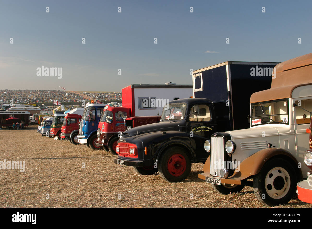 Classic commercial vehicles at Great Dorset Steam Fair Stock Photo - Alamy