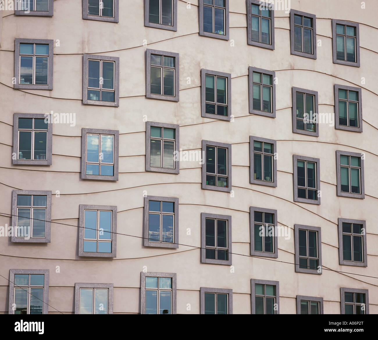 Detail of Dancing Lady building Prague Stock Photo - Alamy