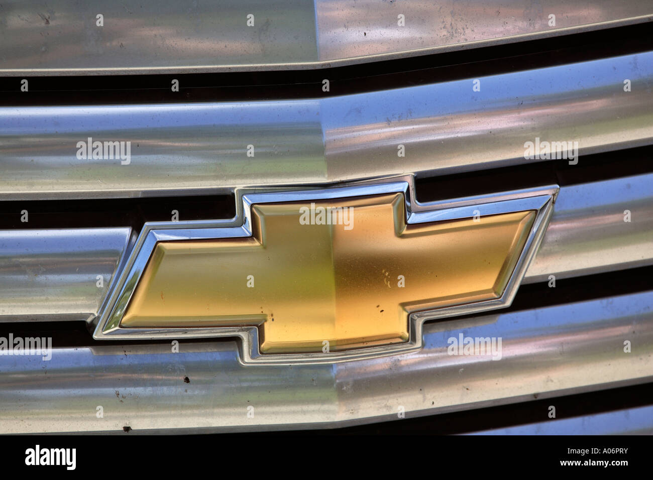 Chevrolet grill and emblem Stock Photo - Alamy