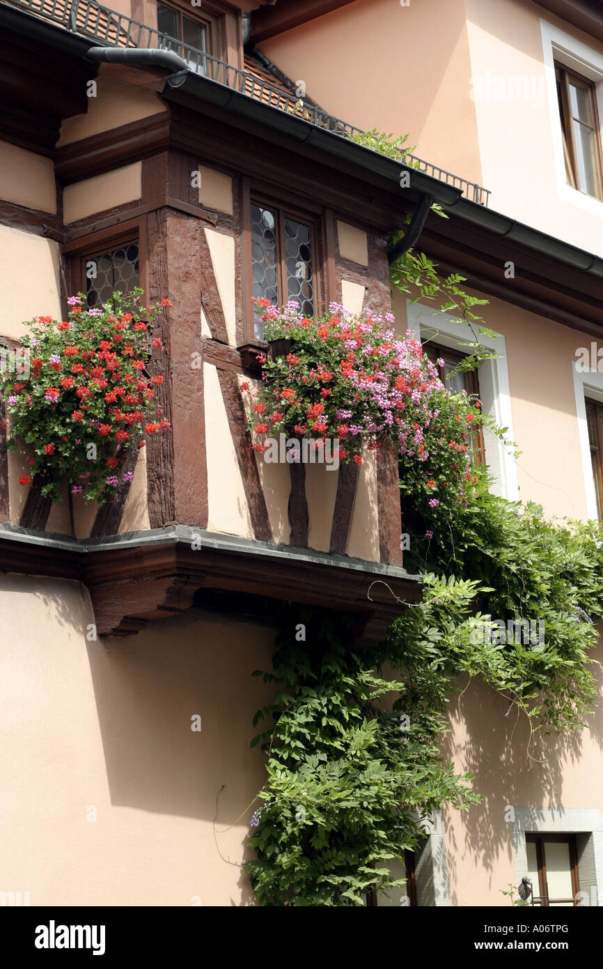 Window boxes, Rothenburg ob der Tauber, Germany Stock Photo - Alamy
