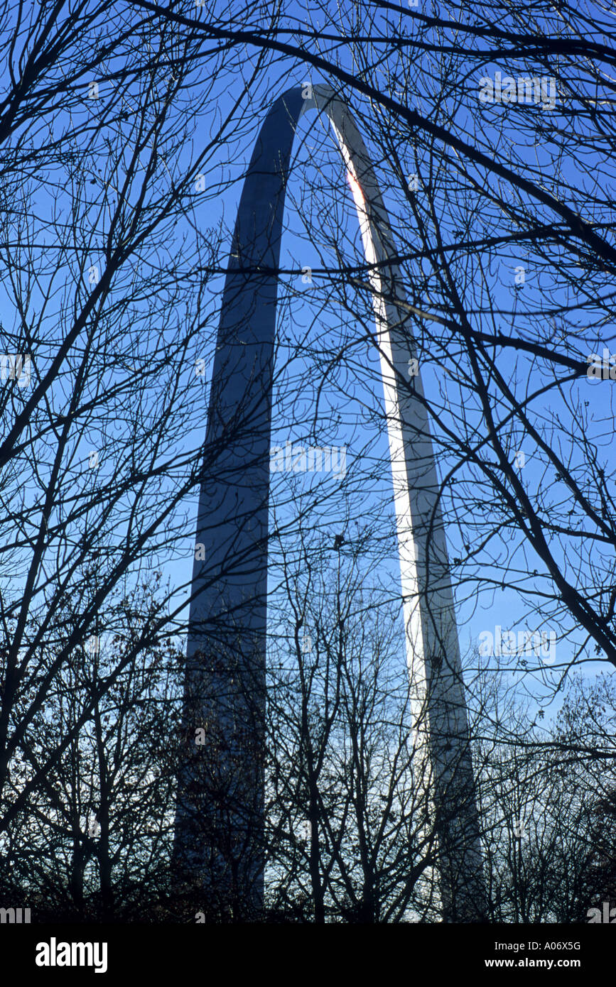 St.Louis Arch thru tree branches Stock Photo - Alamy