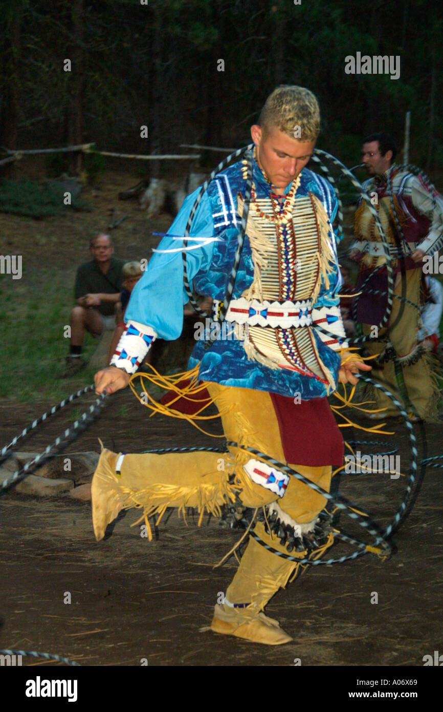 Boy Scouts in authentic Indian costumes dance the traditional dances ...