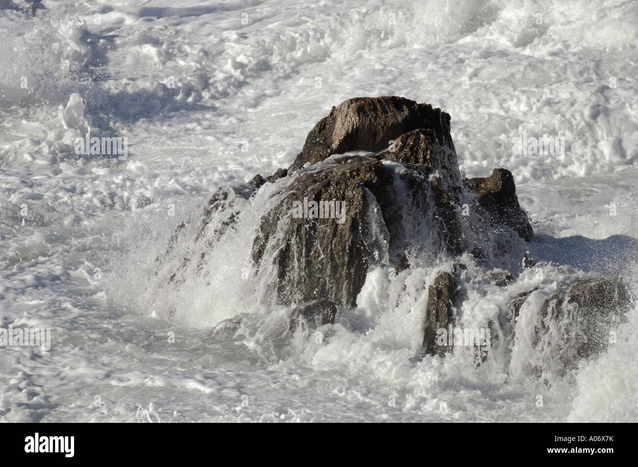 Stormy seas South Stack Holy Island Wales UK Stock Photo - Alamy