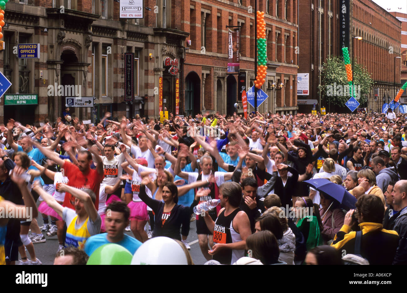 crowd getting ready to run a race Stock Photo - Alamy