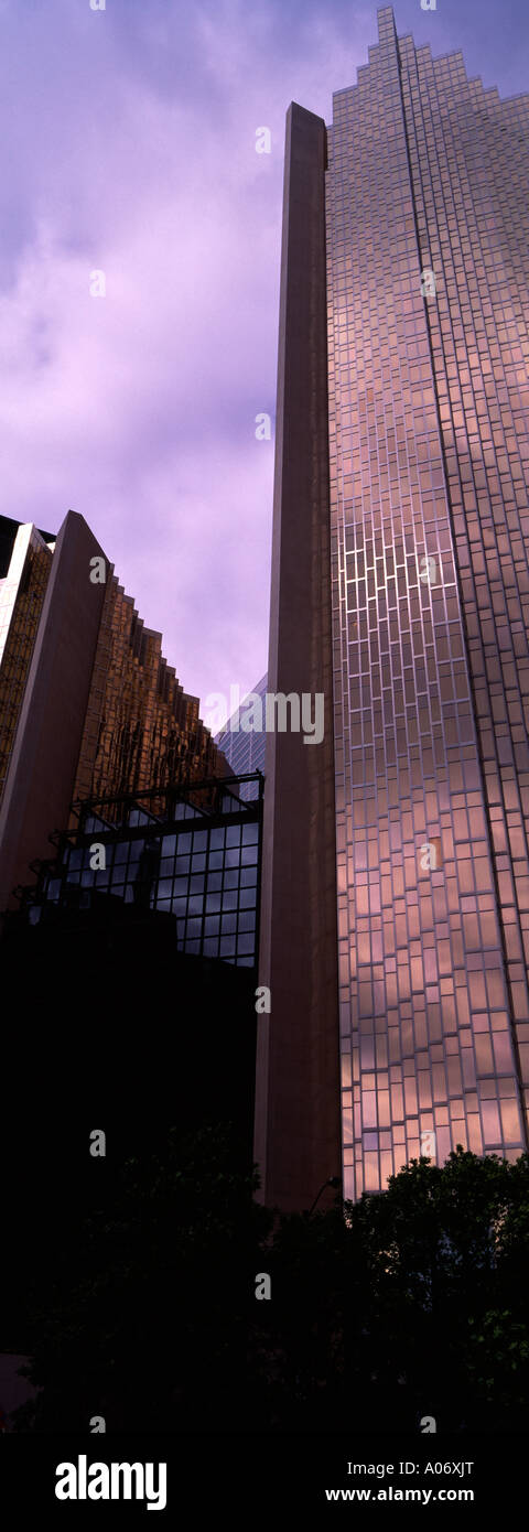 Vertical panoramic of skyscraper, Downtown Toronto (TO), Canada with ...