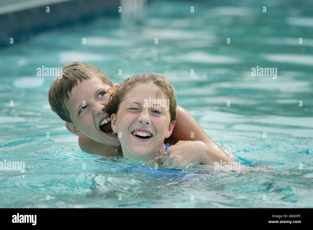 Older brother younger sister playing hi-res stock photography and ...