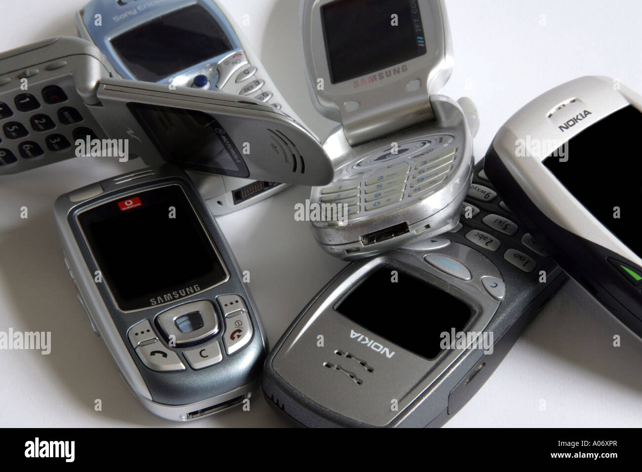 selection of mobile phones Stock Photo - Alamy