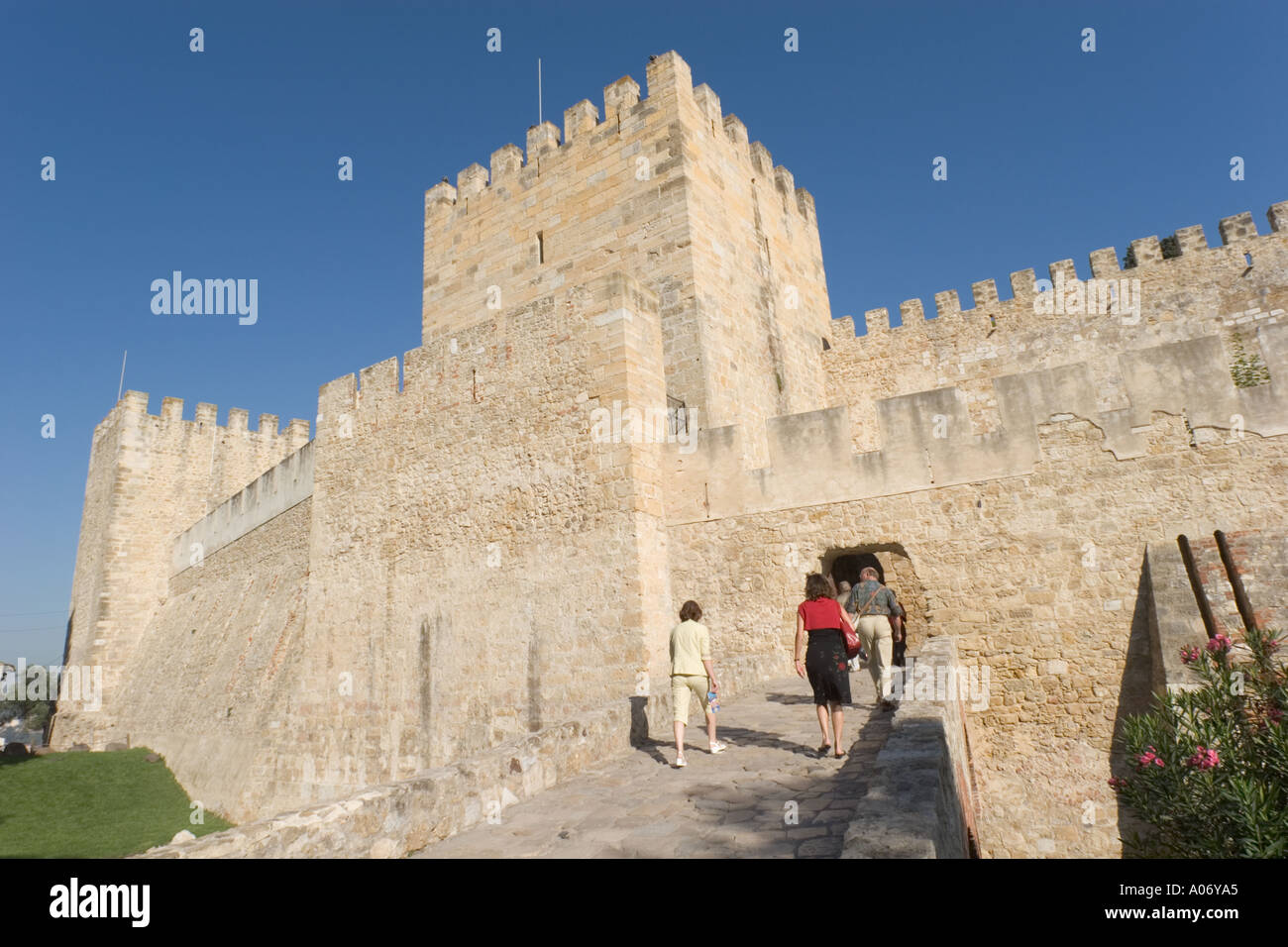 Lisbon, Portugal. Castelo de Sao Jorge. St George's Castle Stock Photo ...