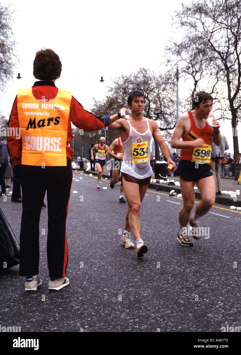 Outside outdoors sponsor sponsoring london marathon hi-res stock ...