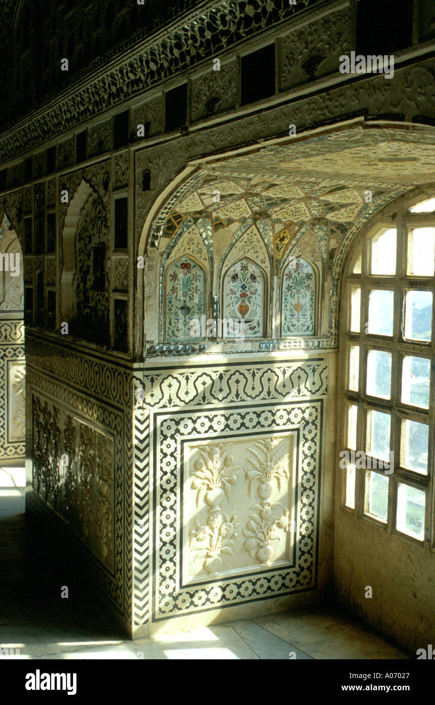 Window Amber Fort, Jaipur, Rajasthan, India Stock Photo - Alamy