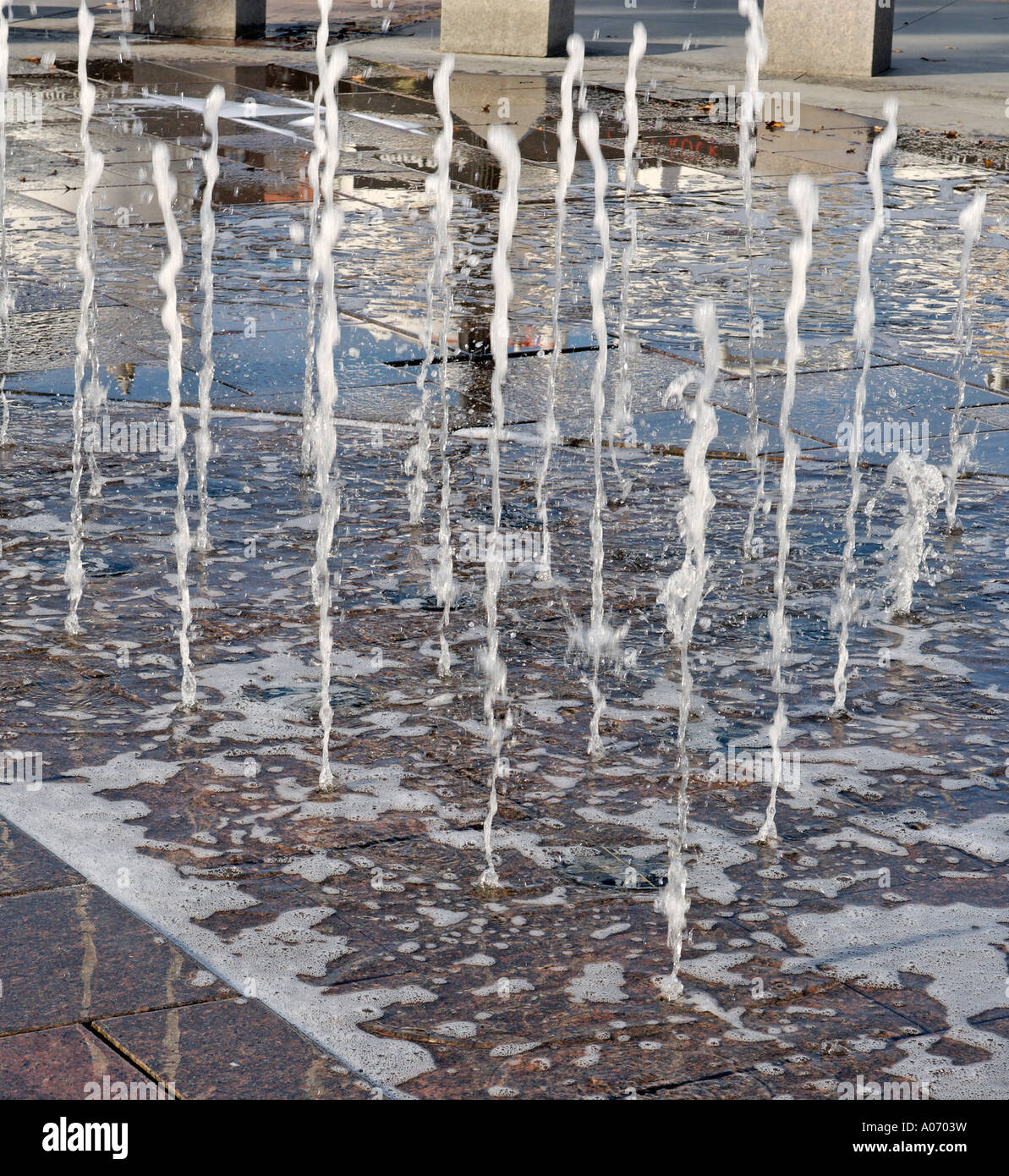 A Water Feature Installed in the Pavement at San Diego Stock Photo - Alamy