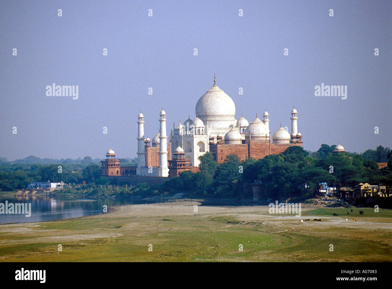 Taj Mahal from the Red Fort Agra, Rajasthan, India Stock Photo - Alamy