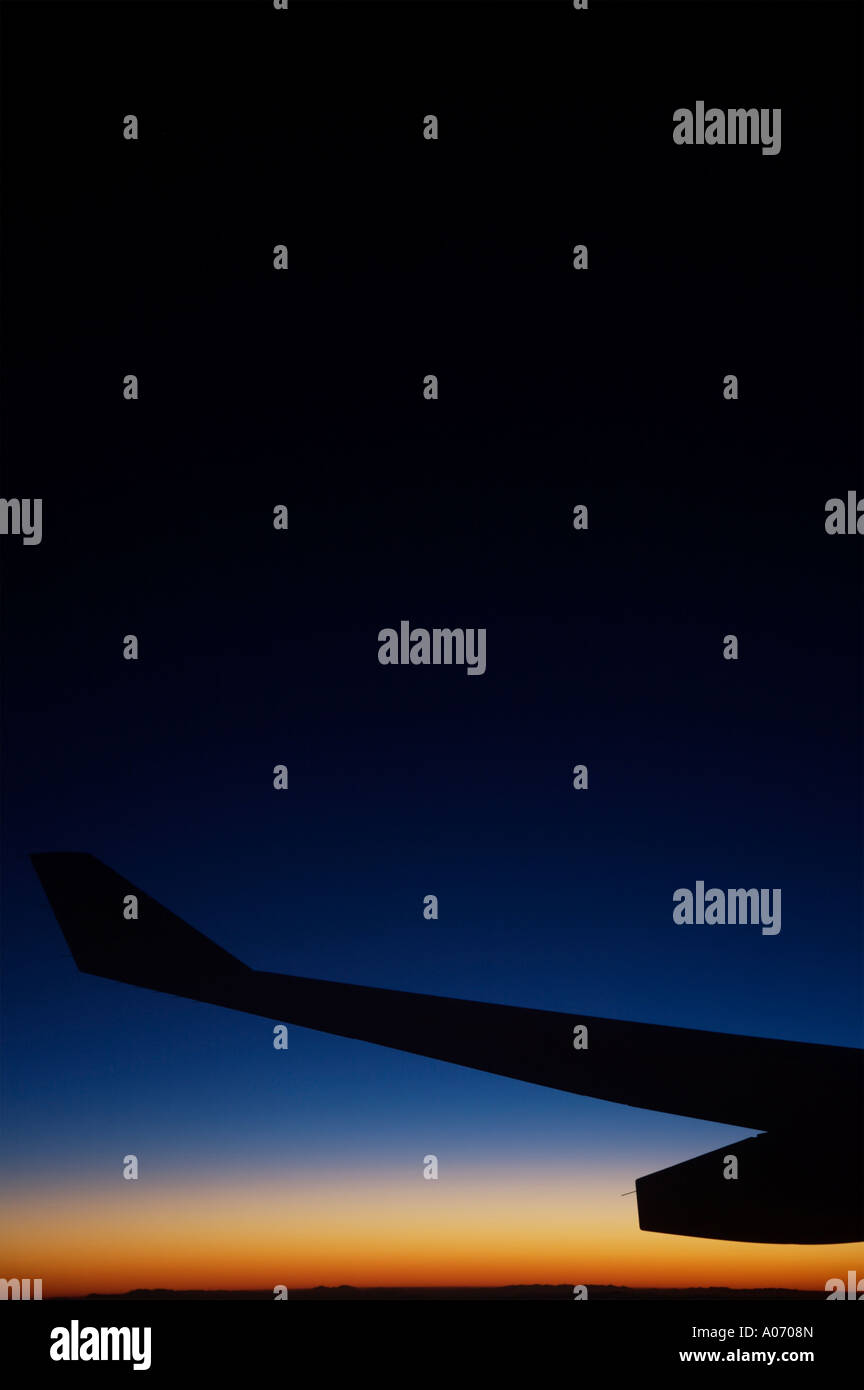 dramatic sunset sky from airplane window in flight Stock Photo - Alamy